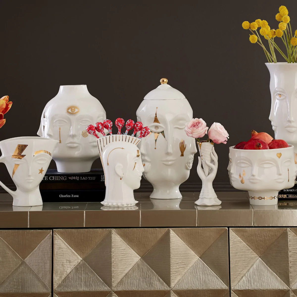 Gilded Frida Vase – Estrelas Haute Living